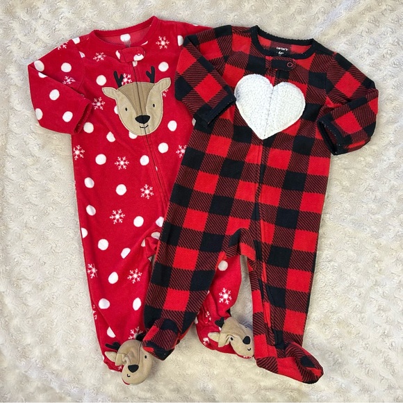 Carter's | One Pieces | Carters Baby Girl Footed Sleeper Bundle Size 6 ...